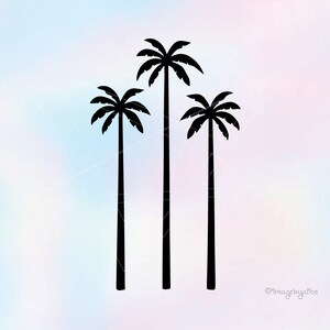 Palm Tree SVG Palm Tree DXF Vector File. Svg Art, Tree Svg, Plant Svg ...