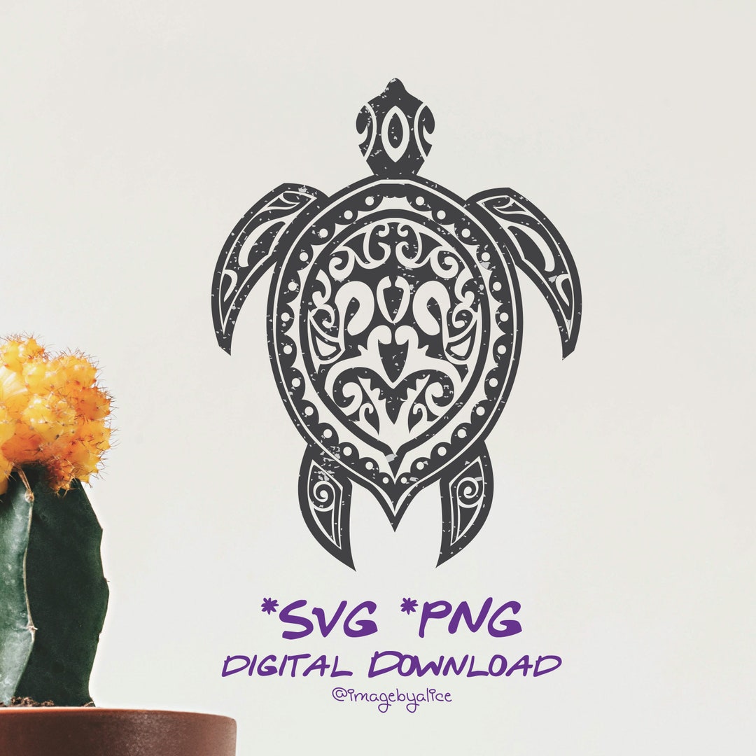 Printable Cuttable Turtle SVG, Turtle Sticker, Turtle Decal, Turtle ...