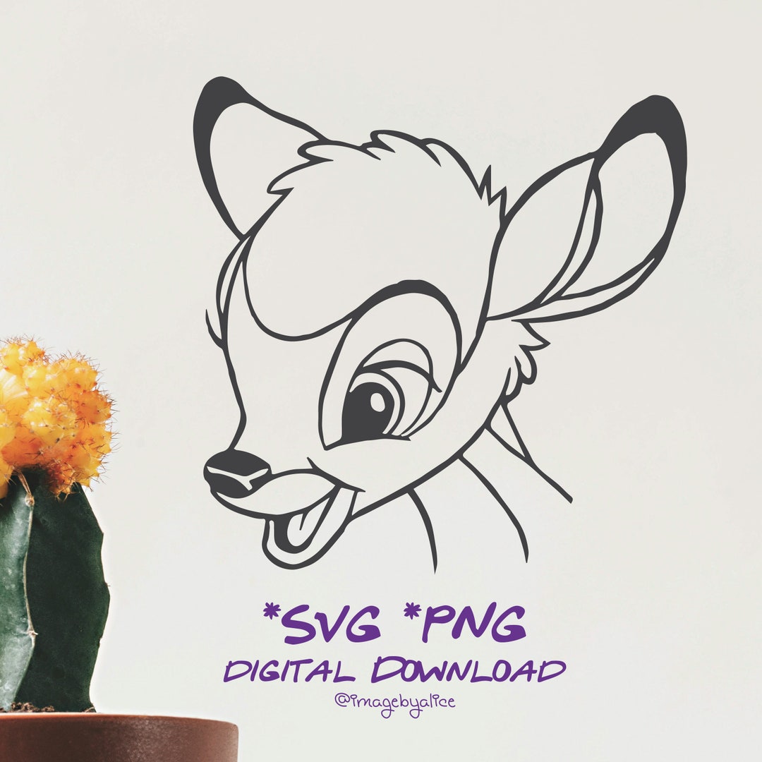 Printable Deer Head Sticker PNG/SVG, Deer Sticker, Deer Clipart, Deer ...