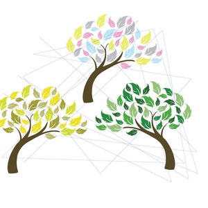 Tree SVG, Tree Sticker, Tree Clipart, Tree Vinyl Decal, Svg Files for ...