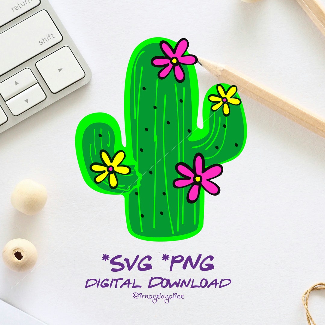 Printable Cactus SVG Cactus DXF Vector File. Cactus cricut, Cactus ...