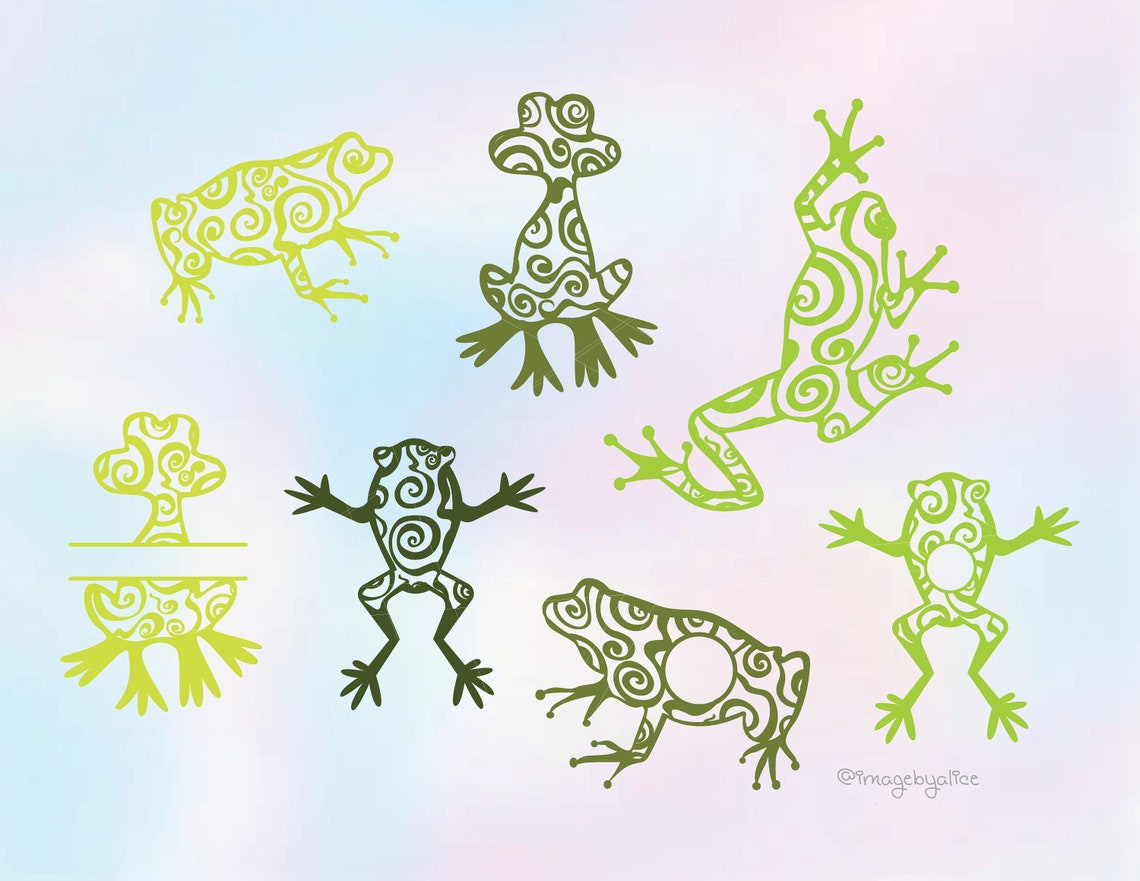 Frog Svg Frog Decal Frog Dxf Files Frog Cliparts Frog - Etsy