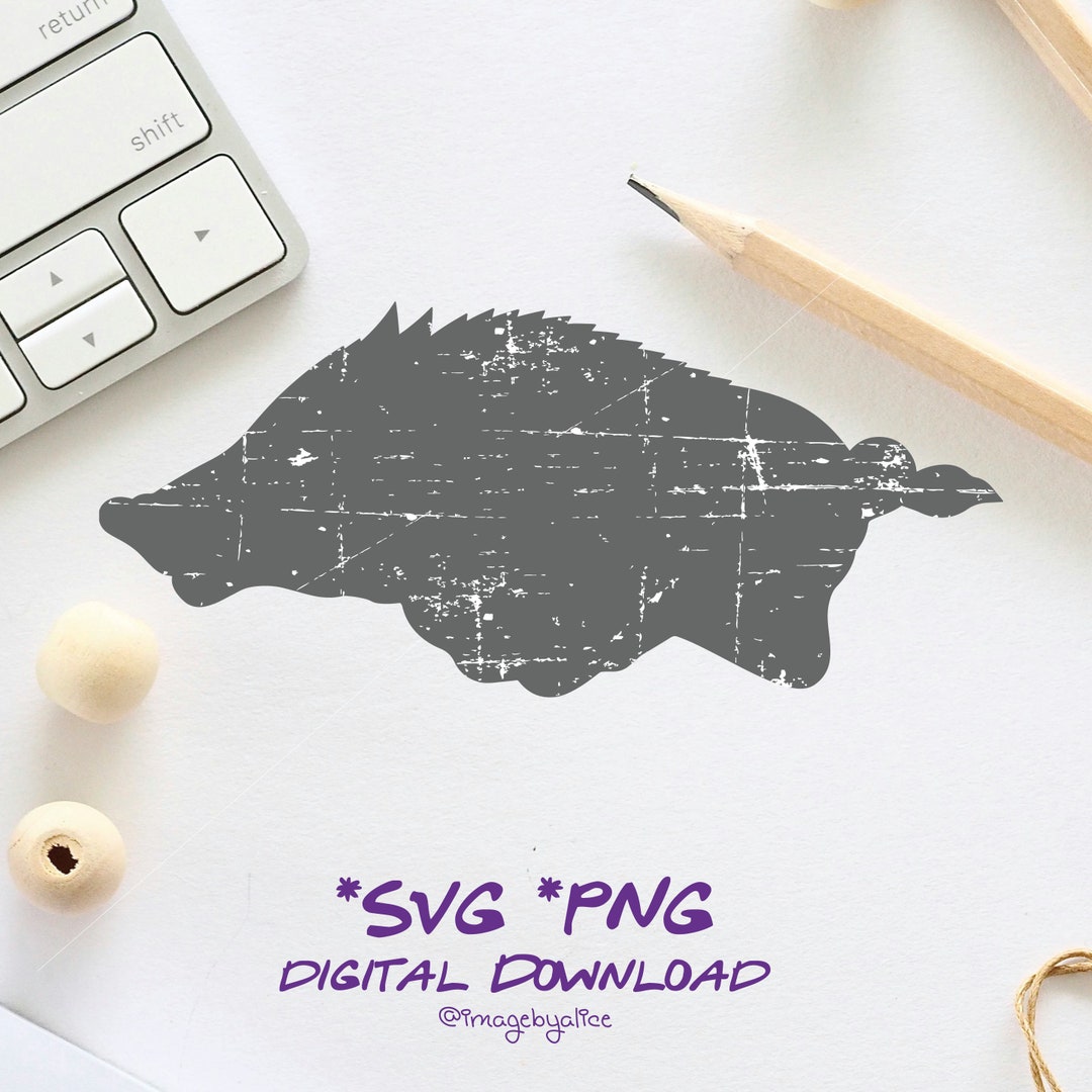 Printable Cuttable Razorback SVG, Razorback Clipart, Razorback Decal ...