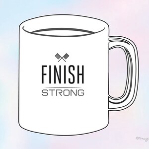 Finish Strong SVG Sticker. Finish Strong Cricut. Cutting Machine & More ...