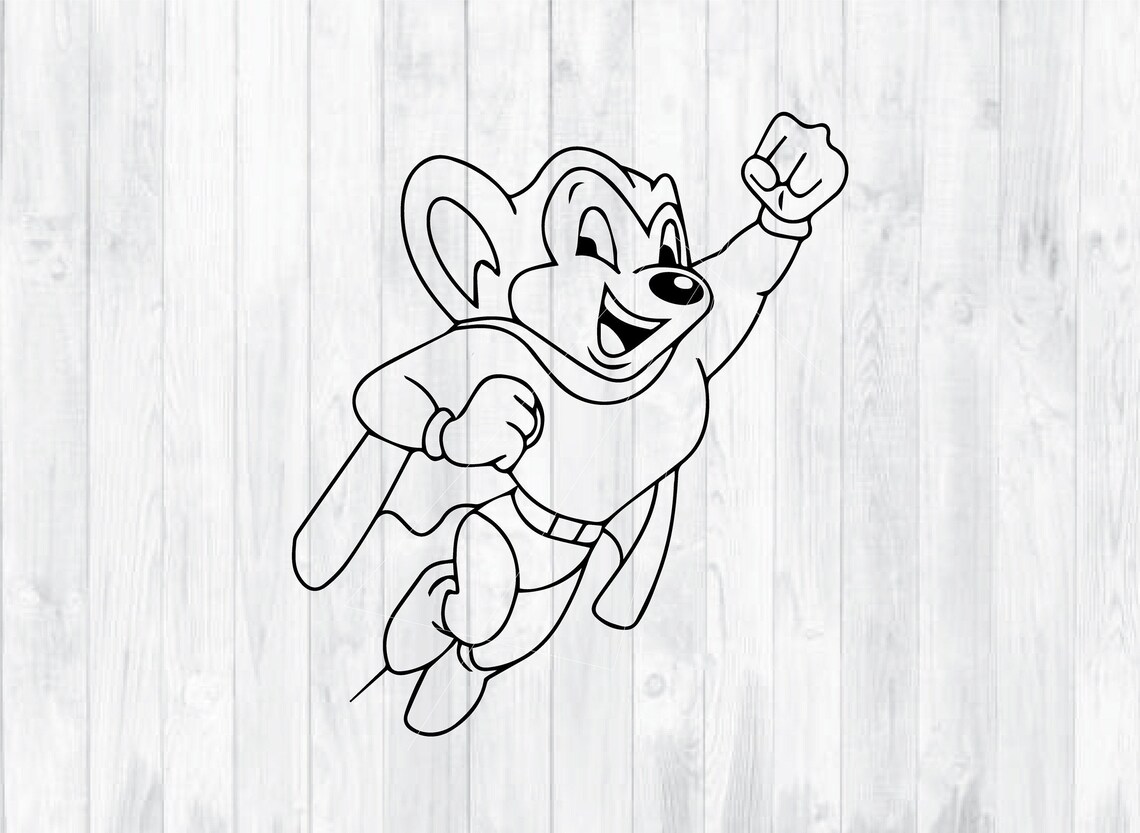Mighty mouse Svg Mighty Mouse dxf Disney svg Mighty Mouse | Etsy