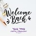Welcome Back SVG: Prints Clipart Decal (digital Download) - Etsy