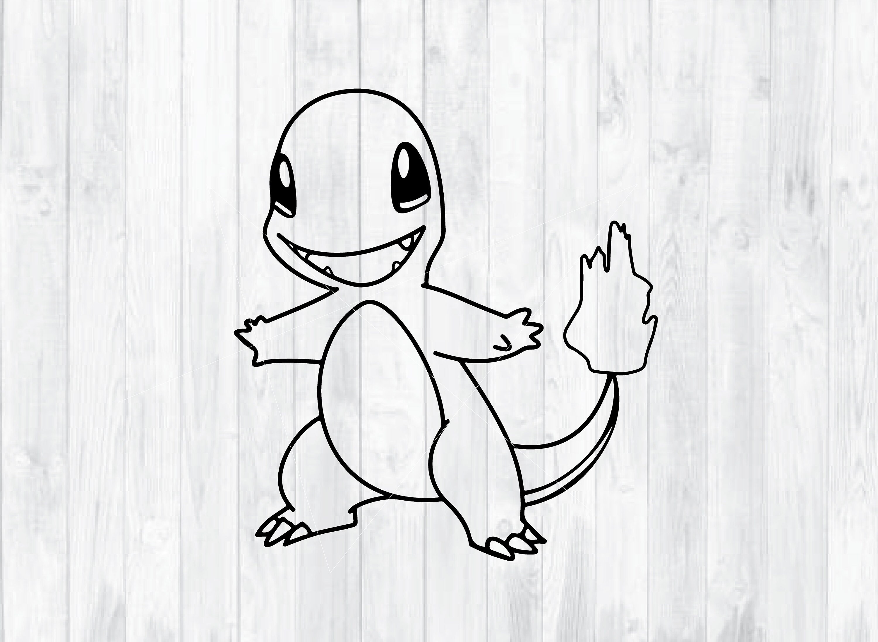 Charmander SVG cut file Pokemon SVG Cute Clothing SVG | Etsy