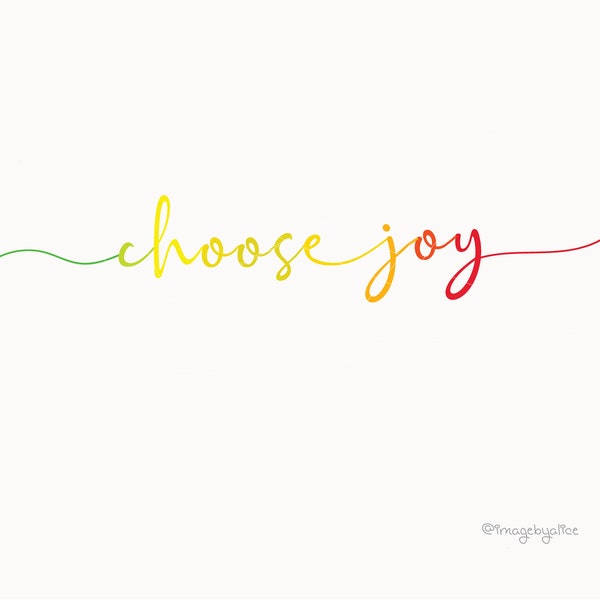 Choose Joy Sticker - Etsy