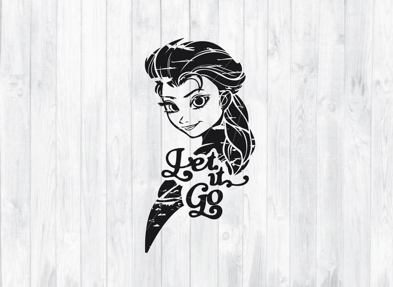 Disney Svg Let It Go Svg Disney Dxf Princess Svg Elsa Dxf Frozen