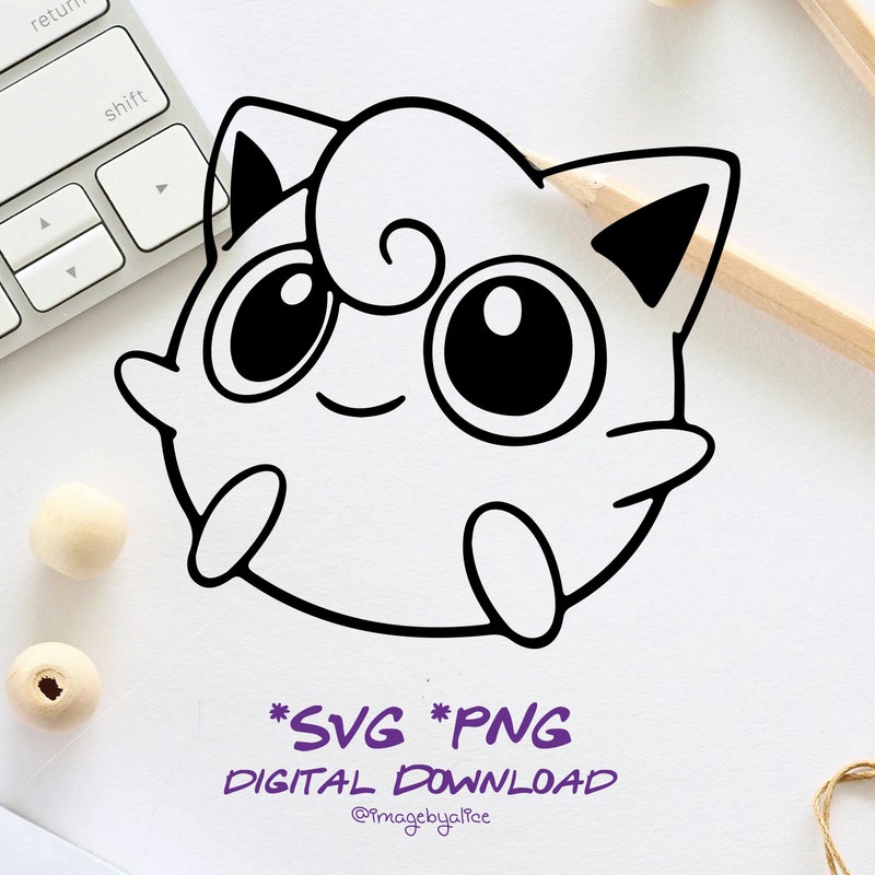 Jigglypuff Svg - Etsy