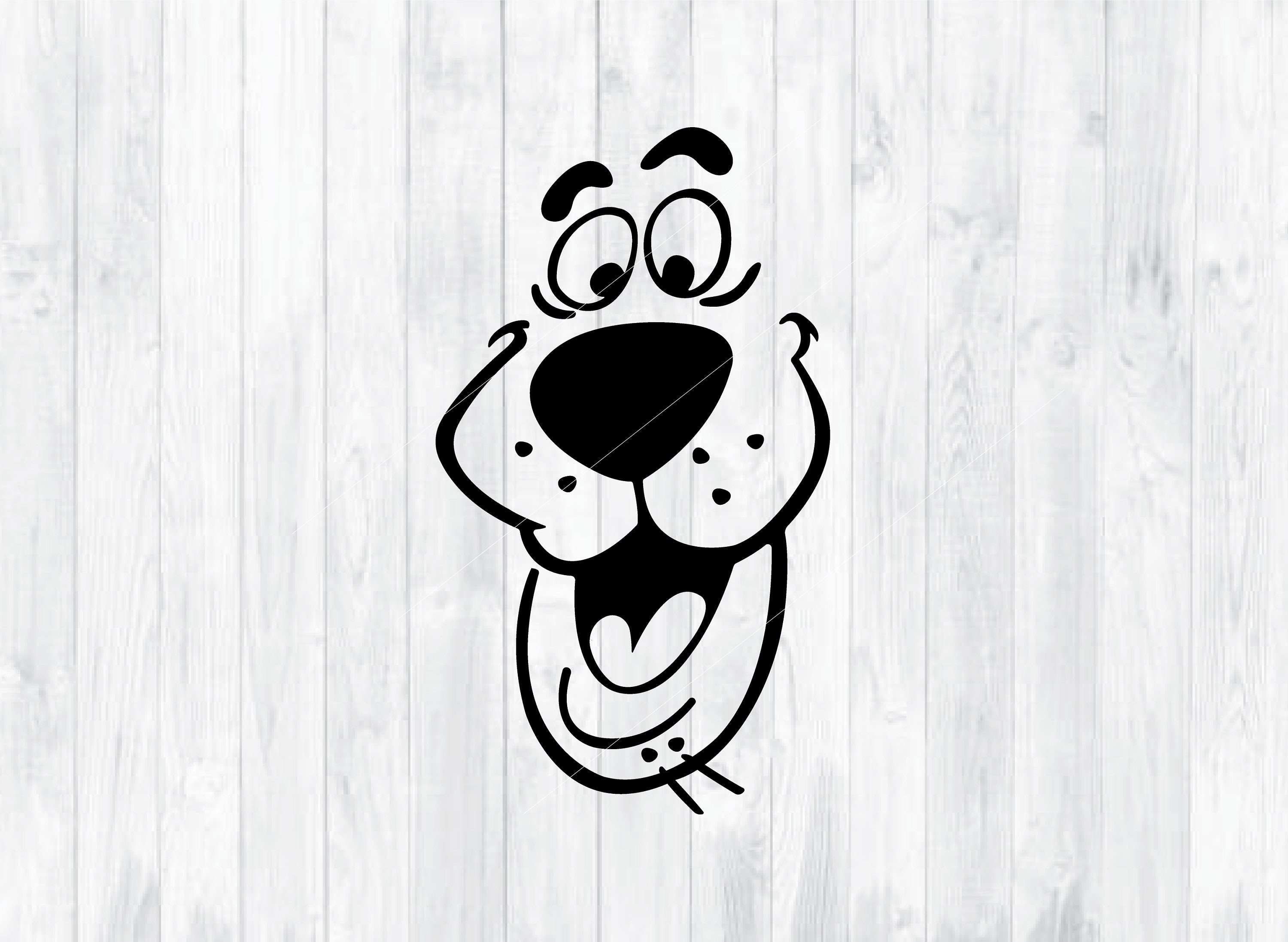 Scooby Doo Face Svg Png Scooby Doo Dxf File Scooby Doo | Etsy