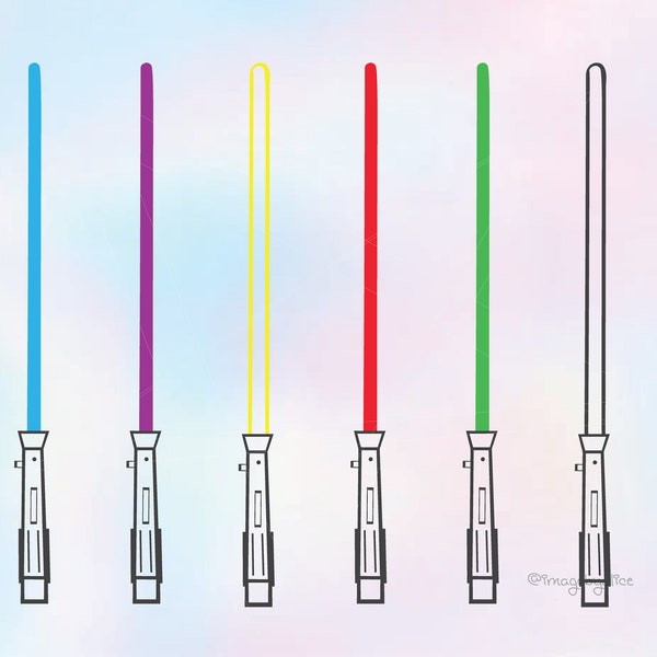 Lightsaber Svg - Etsy