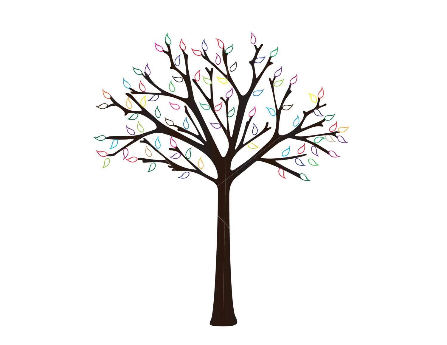 Tree SVG Tree Sticker Tree Clipart Tree Vinyl Decal Svg - Etsy