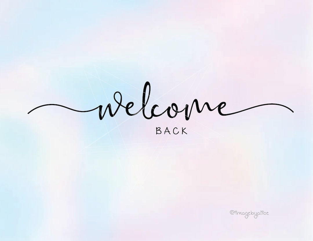 Welcome Back Svg, Welcome Back Prints Clipart Decal, Welcome Back ...