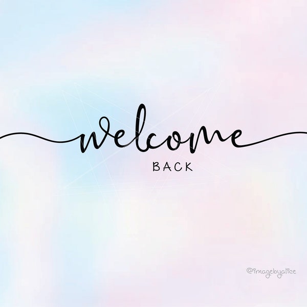 Welcome Back Clipart - Etsy