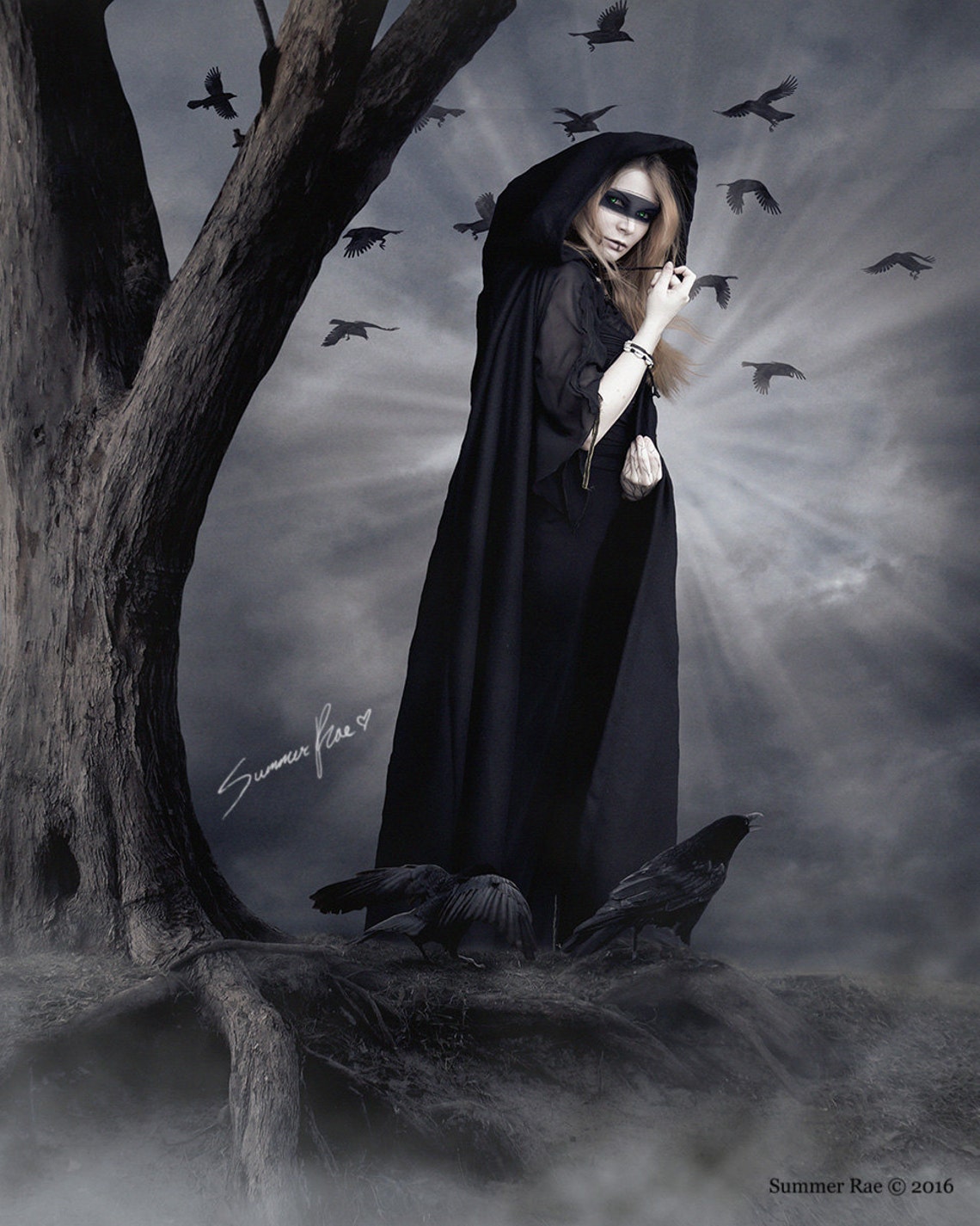 Celtic Art, Celtic Goddess, Crow, Raven, Pagan Art, Dark Art, Celtic ...