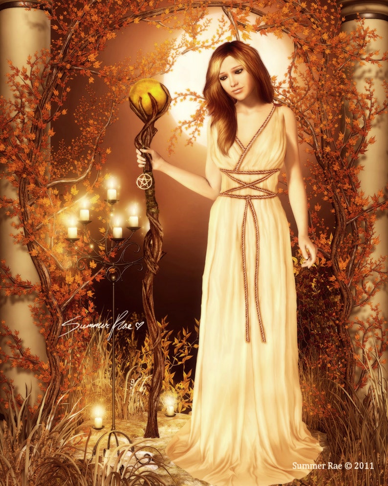Pagan Art, Witch Art, Samhain, Mabon, Sabbat Art, Wiccan Art, Autumn ...