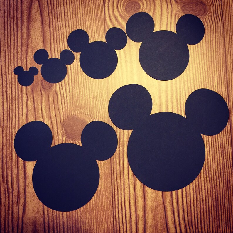 Mickey Mouse Cut Outs Various Sizes and Colors Available | Etsy