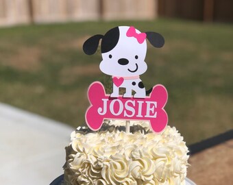 Birthday Cake Topper Puppy | Etsy