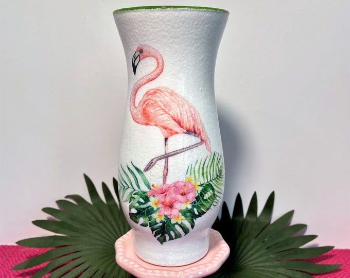 Flamingo Vase, Pink Flamingo, Tropical Vase Decor, Flamingo Gifts ...