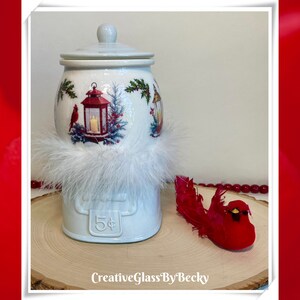Cardinal Centerpiece, Winter Cardinals, Cardinal Jar, Cardinal Canister ...