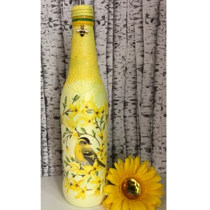 Finch Decor, Yellow Finch Bird, Finch Gifts, Bird Lover Gifts, Yellow ...