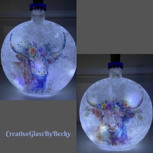 Highland Cow Light Highland Cow Farmhouse Highland Cow - Etsy