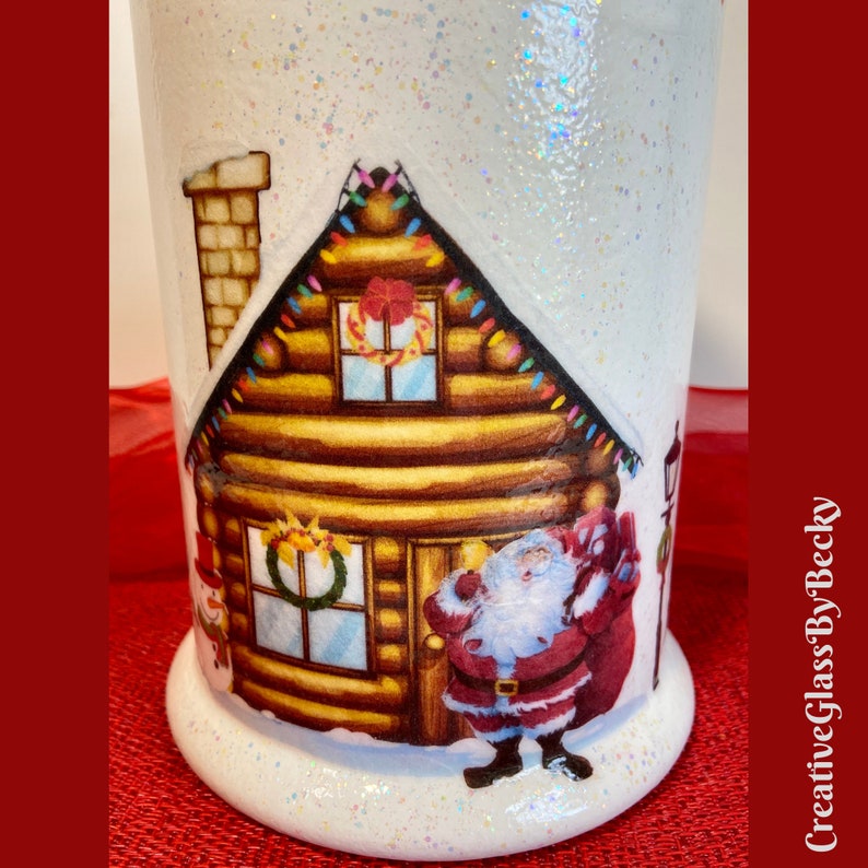 Holiday Cookie Jar, Christmas Canisters, Christmas Village Decor, Merry ...