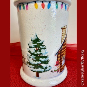 Holiday Cookie Jar, Christmas Canisters, Christmas Village Decor, Merry ...