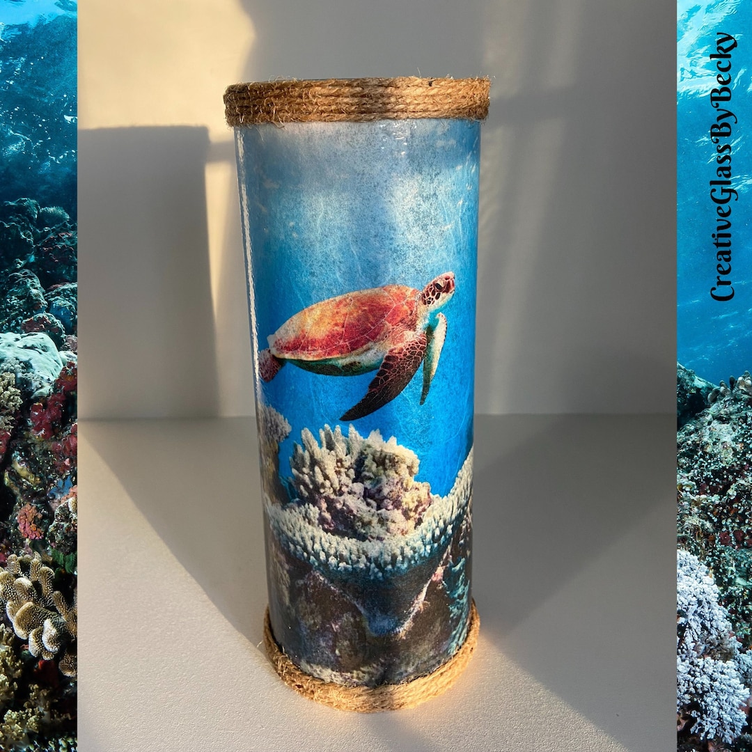 Sea Life Vase Sea Life Gifts Coral Reef Decor Underwater - Etsy