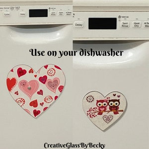 Heart Magnet Set, Magnetic Canvas Heart, Valentine Hearts Magnet ...