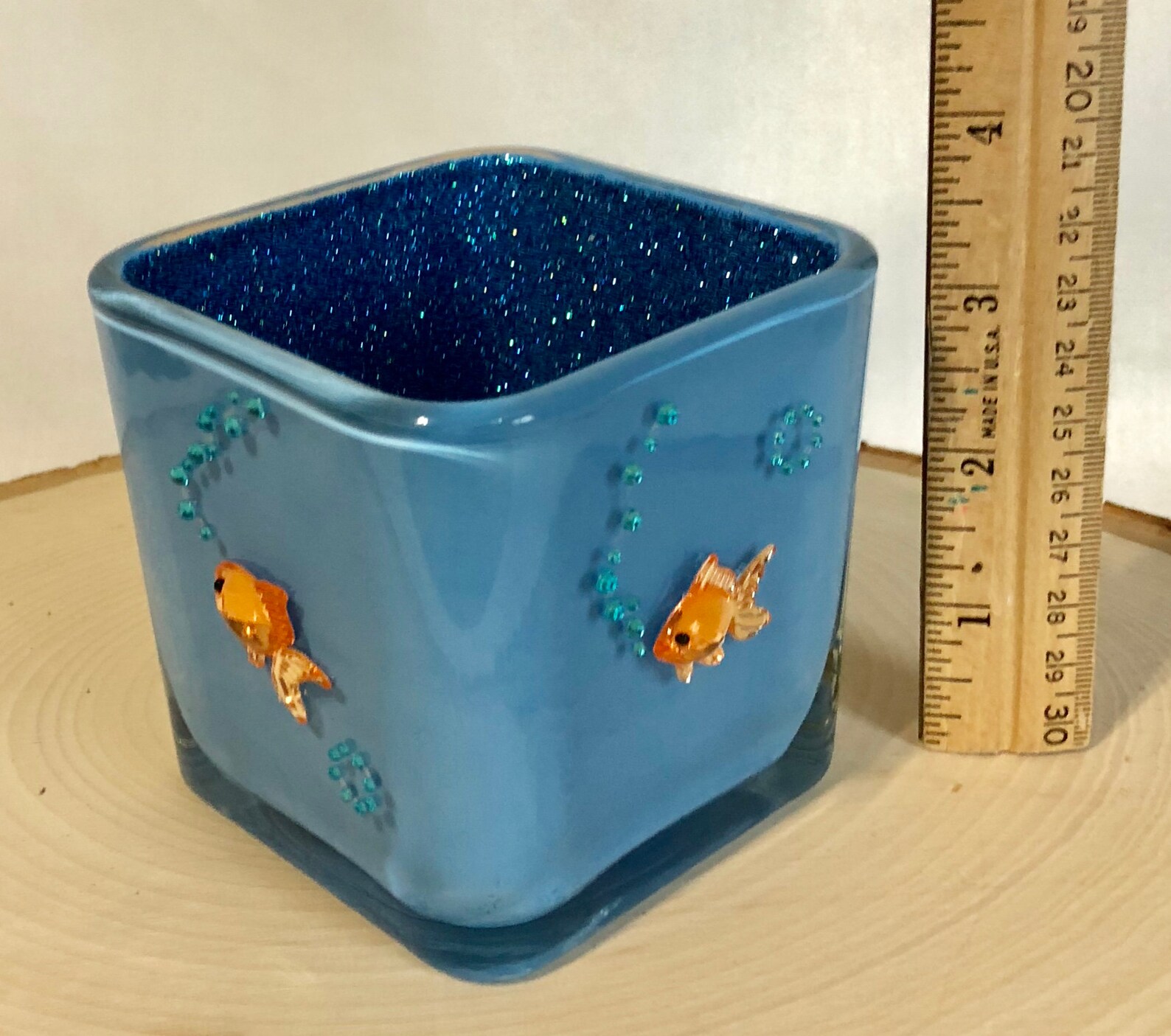 Under the Sea Nursery Fish Candle Holder Blue Candle | Etsy