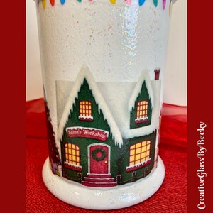 Holiday Cookie Jar, Christmas Canisters, Christmas Village Decor, Merry ...