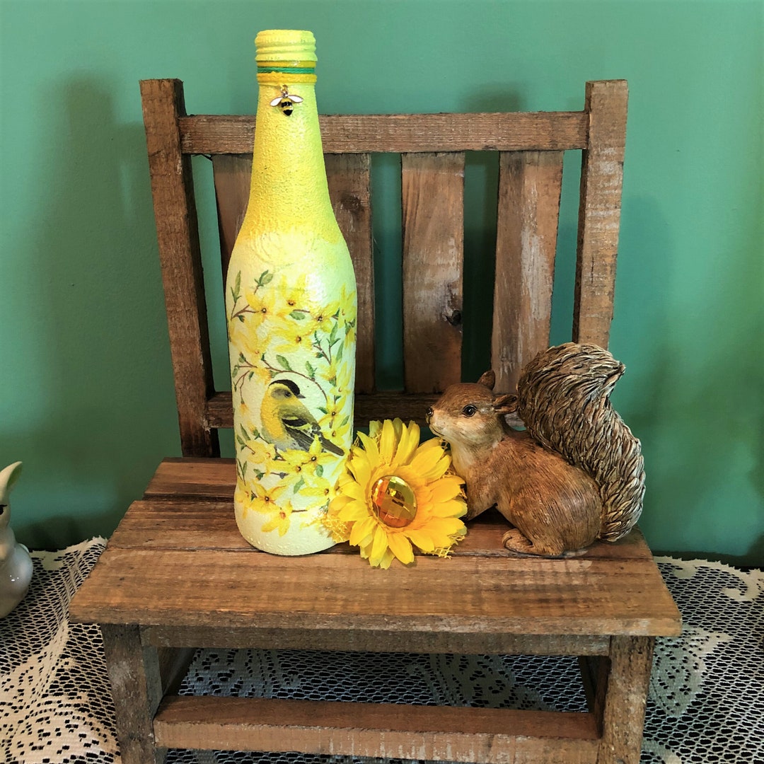 Finch Decor Yellow Finch Bird Finch Gifts Bird Lover Gifts - Etsy