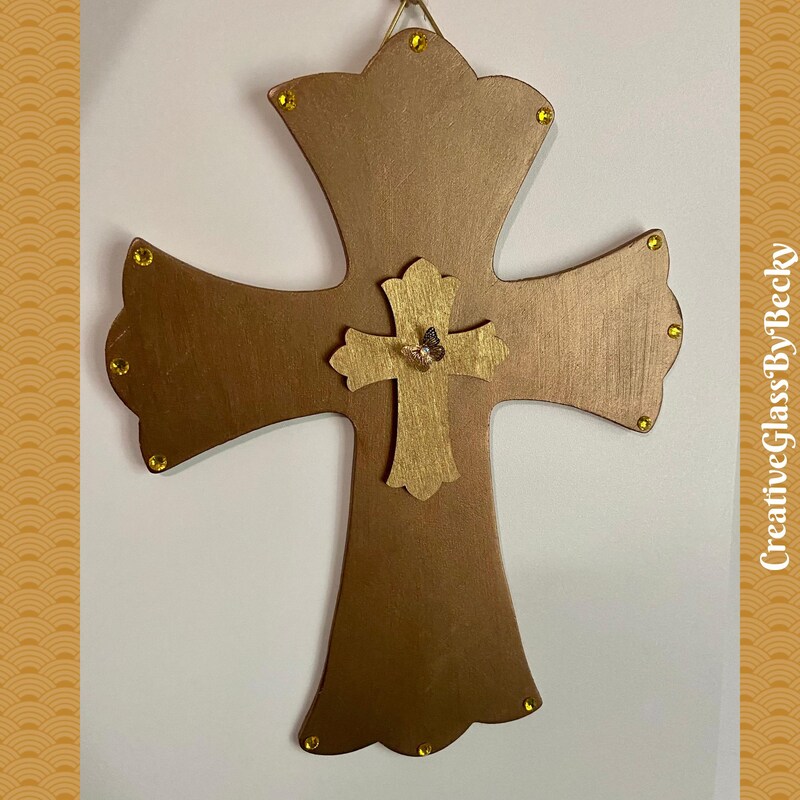 Decoupage Cross - Etsy