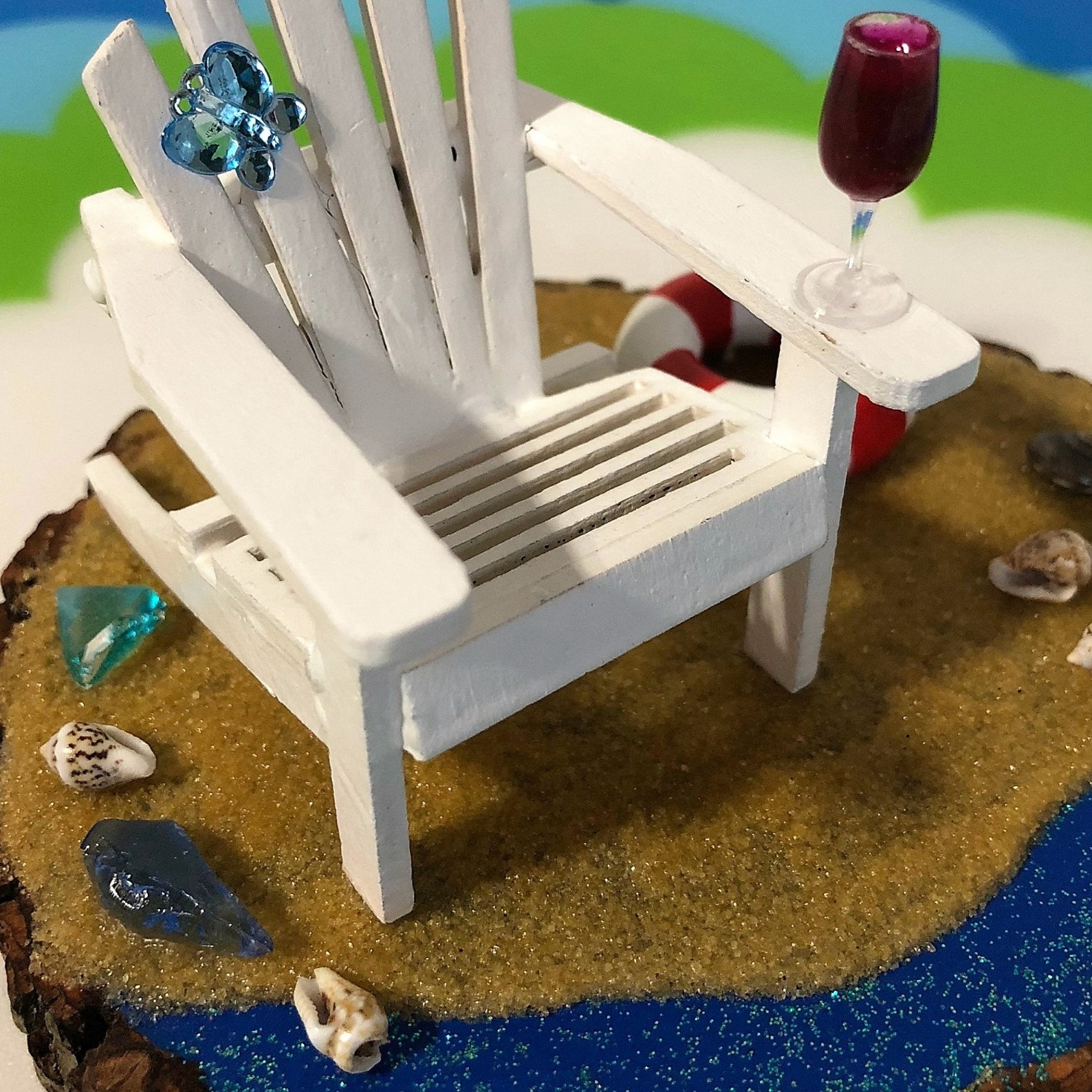 Miniature Beach Scene Beach Cake Topper Beach Gifts Beach | Etsy