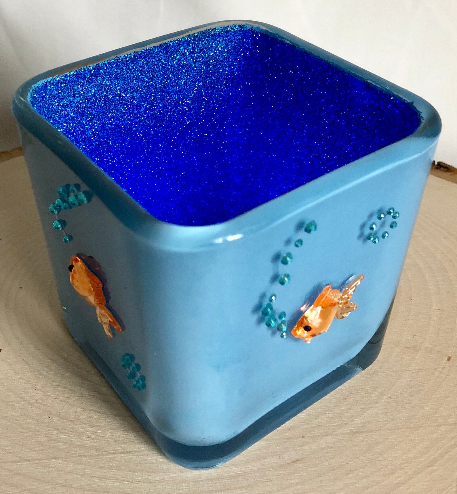 Under the Sea Nursery Fish Candle Holder Blue Candle | Etsy