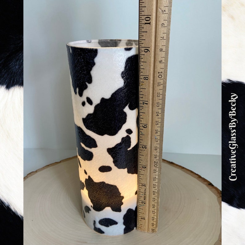 Cow Vase Cow Print Candle Cow Farmhouse Decor Cow Gifts - Etsy