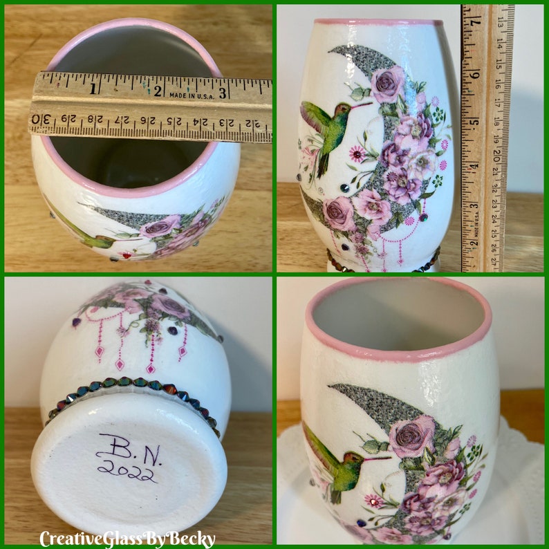 Hummingbird Moon Flower Hummingbird and Flowers Hummingbird | Etsy