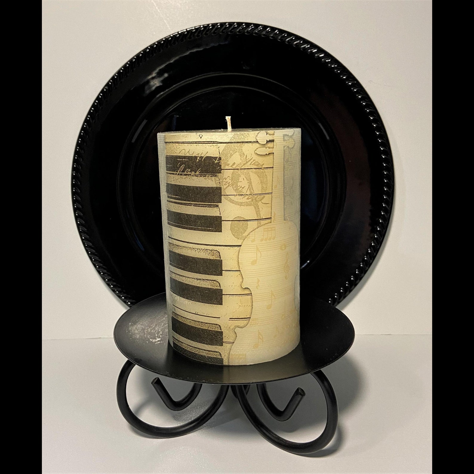 Music Candle Cello Decor Sheet Music Decor String - Etsy