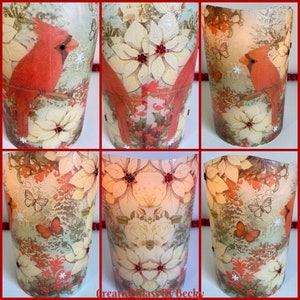 Red Cardinal Candle, Red Cardinal Gift, Winter Cardinal Decoration ...