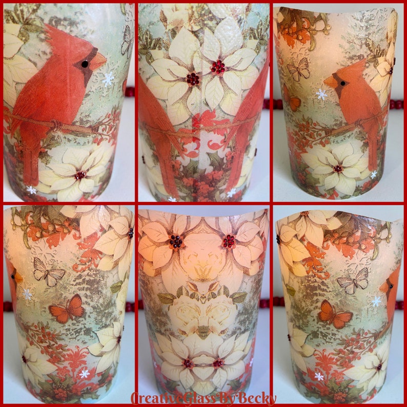 Red Cardinal Candle Red Cardinal Gift Winter Cardinal - Etsy