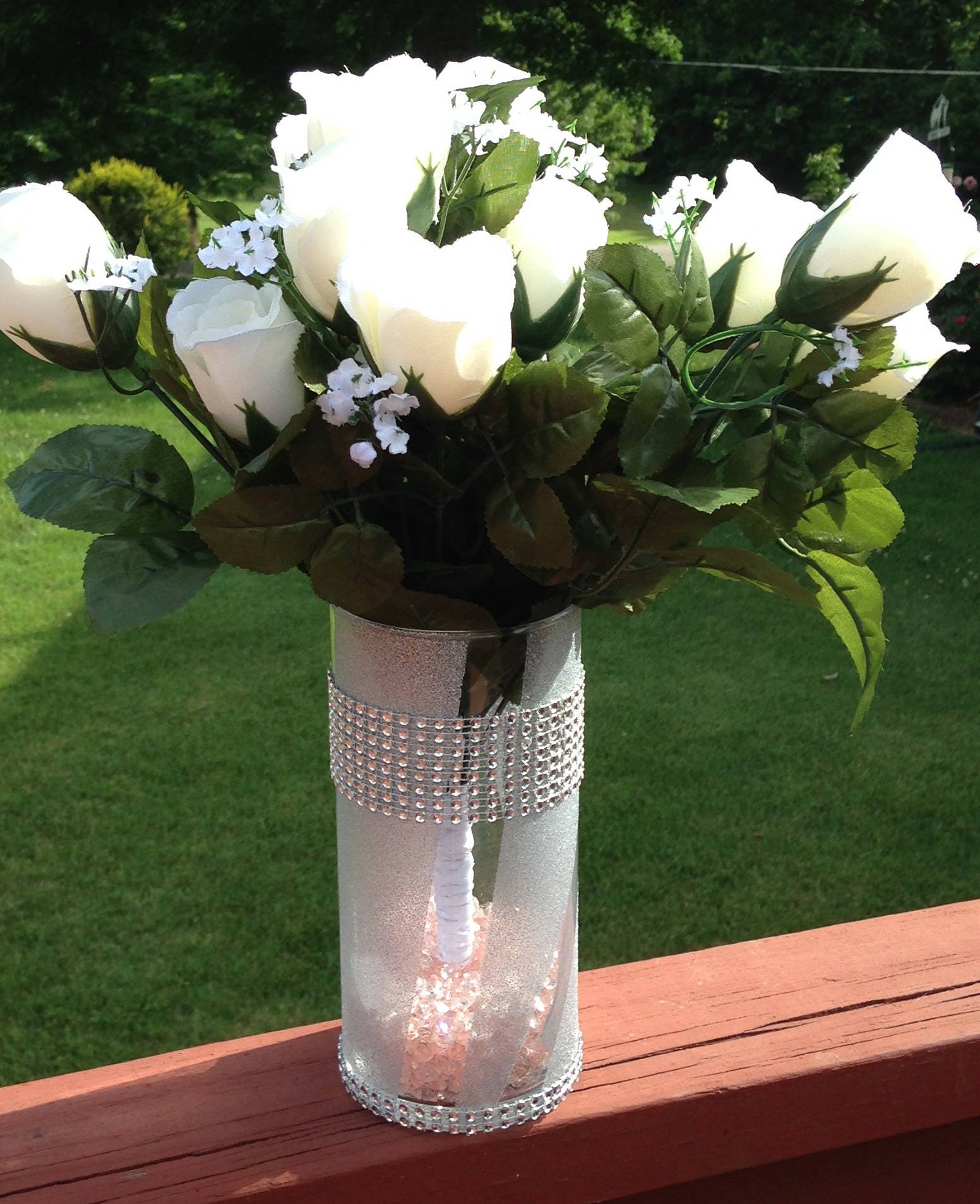 Wedding Vase Centerpiece Wedding Decor Bridal Bouquet | Etsy