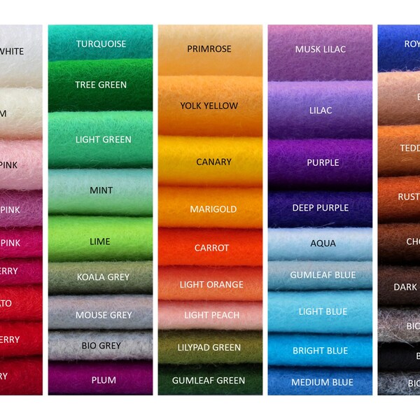 Thick Wool Felt - Etsy