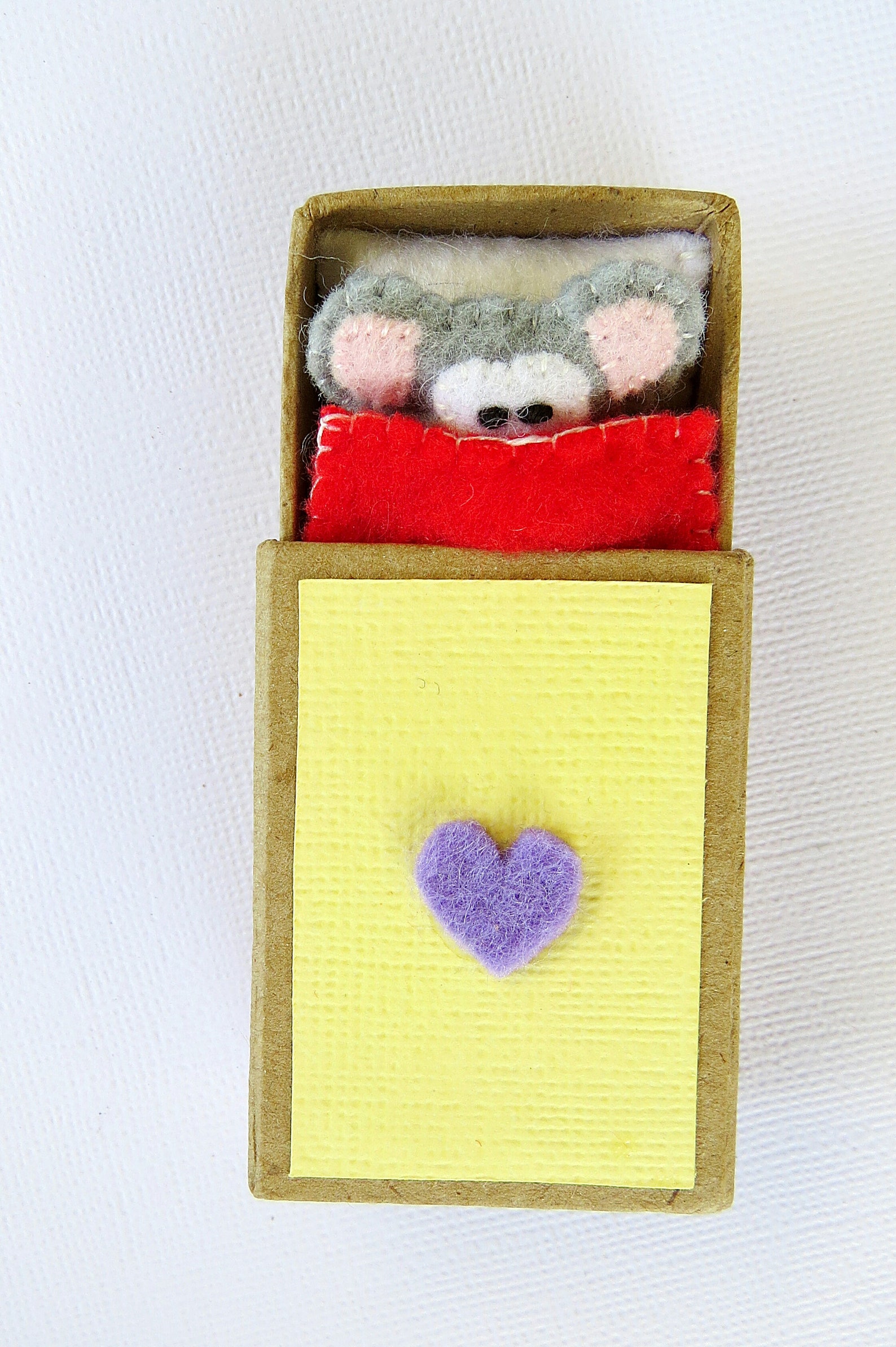 DIGITAL SEWING PATTERN: Matchbox Animal Bed - Felt Mouse, Rabbit and ...