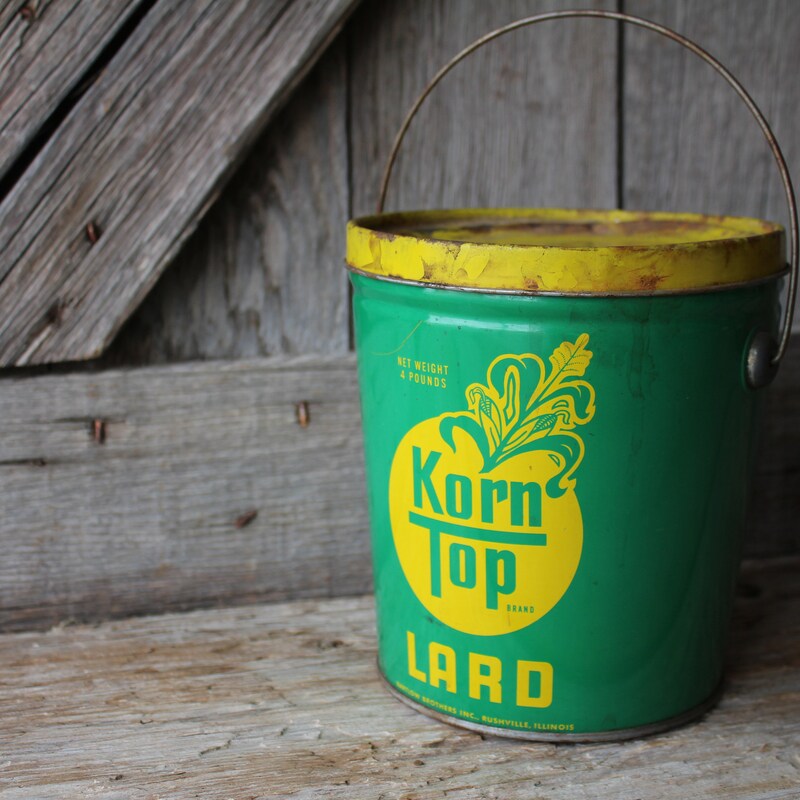 Lard Tin - Etsy