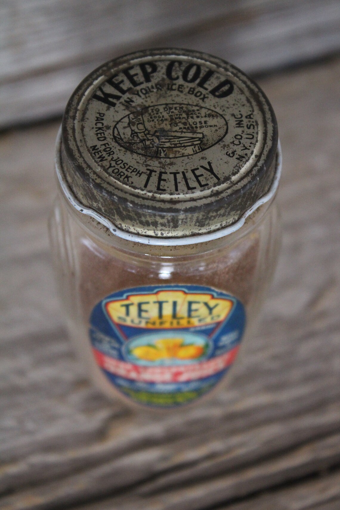 Antique Tetley Brand Powdered Orange Juice Drink Jar With - Etsy