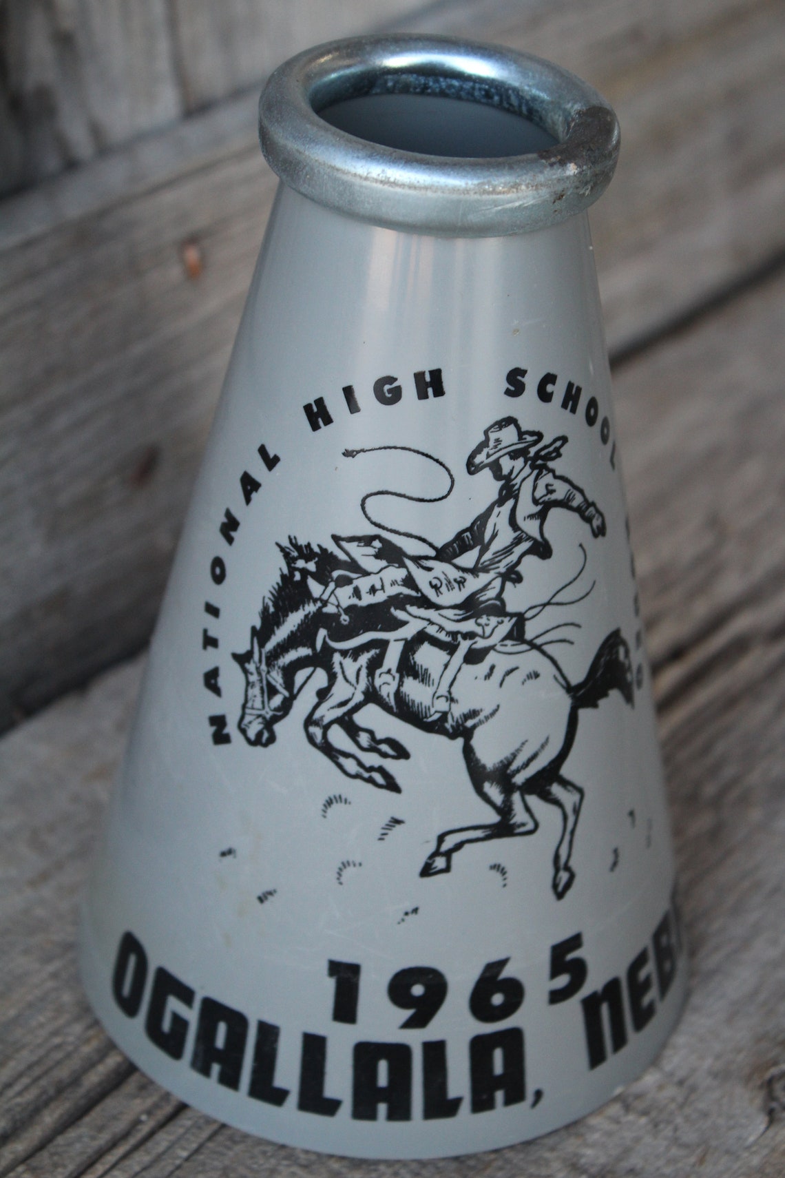 1965 National High School Rodeo Souvenir Megaphone Ogallala - Etsy