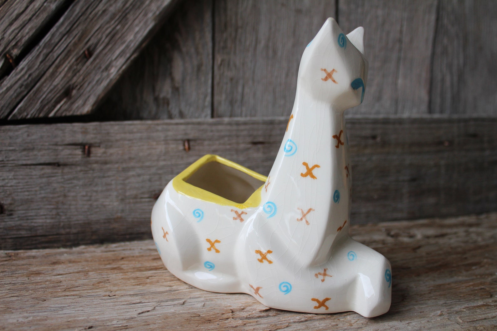 Rare Block California Pottery Cubist Modern Art Siamese Cat - Etsy