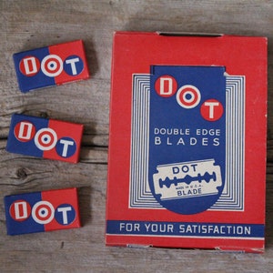 DOT Brand Double Edged Razor Blades Countertop Store Display With 20 ...